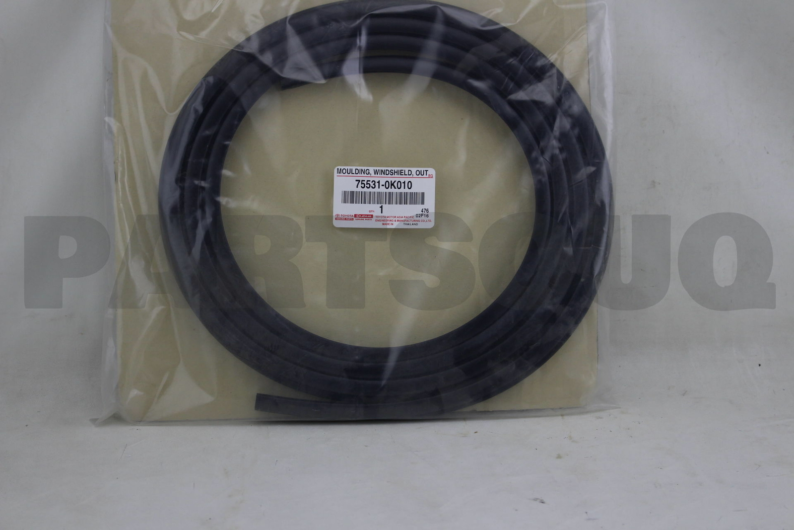 755310K010 Genuine Toyota MOULDING, WINDSHIELD, OUTER UPPER 75531-0K010 ...