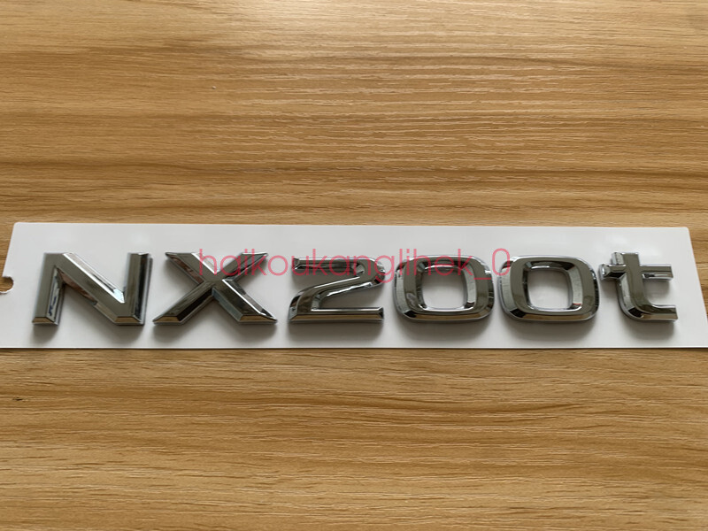Chrome ABS NX200t Number Trunk Letters Badge Emblems Sticker For 08-20 ...
