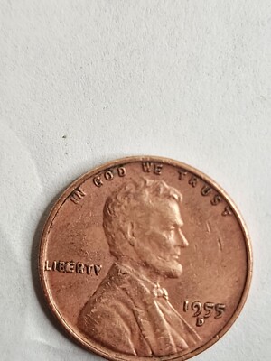 RARE - 1955 D - Error - Wheat Penny “L” In Liberty up rim due to offset ...