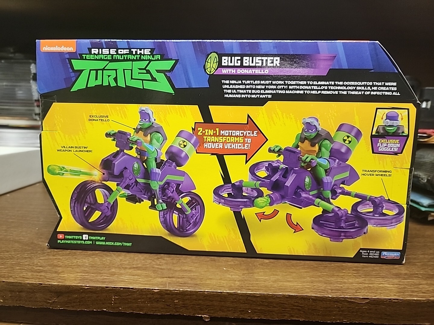 NEW Rise of the Teenage Mutant Ninja Turtles TMNT Bug Buster Vehicle ...