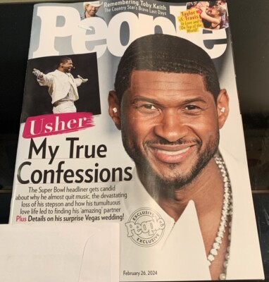 PEOPLE MAGAZINE - FEBRUARY 26 2024 -USHER - TOBY KEITH - TAYLOR ...