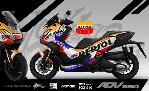 Graphics Decal Kit Wrap Compatible with Honda Adv 350 2021-2024 ...