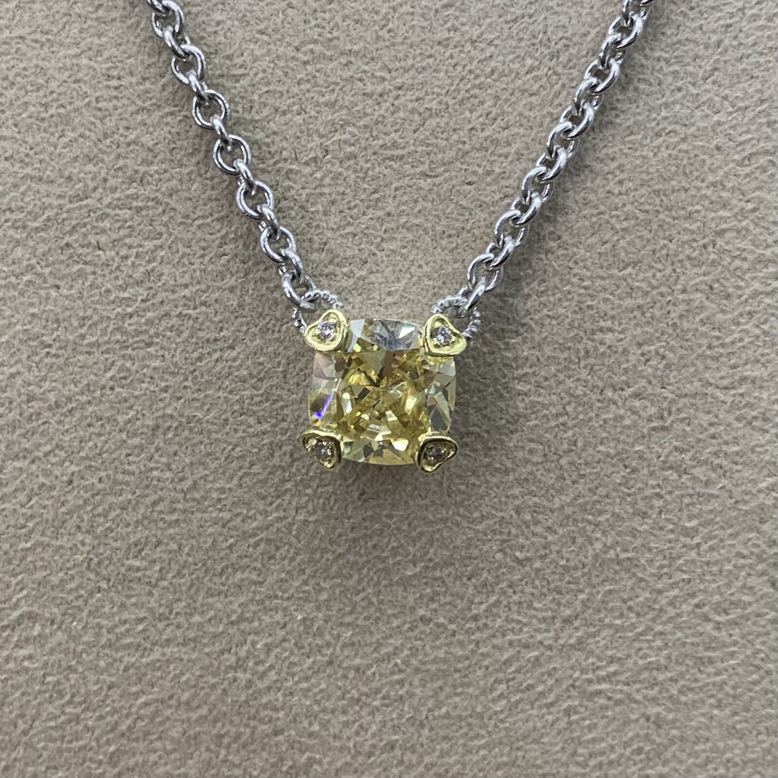 Vintage Judith Ripka 18K Gold and Sterling Silver Cit… - Gem