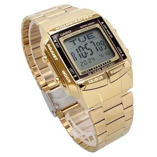 CASIO Data Bank Telememo 30 Digital Watch DB-360G-9A Men's Gold | eBay