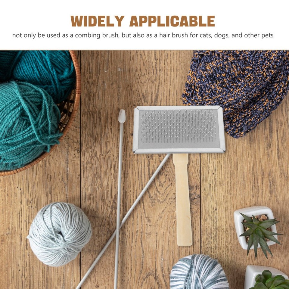 Wool Carders Brush: Needle Felting Carder Slicker Brush Tools With Wood ...