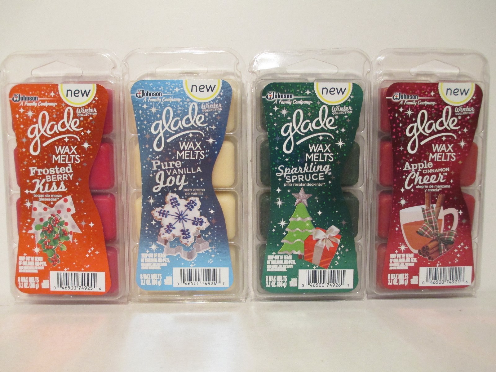 Glade Wax Melts Various Scents ~ 3 packags of 8 = 24 Melts Hrs of ...