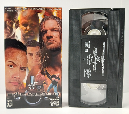 WWF Home Video BACKLASH 2000 Wrestling VHS Tape THE ROCK, STONE COLD, TRIPLE H | eBay