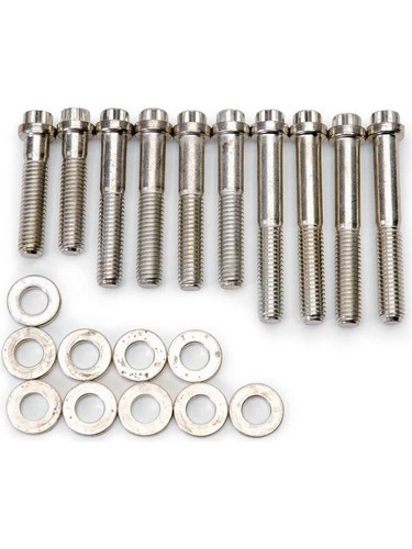 Edelbrock Intake Manifold Bolt Kit 12 Point Head Steel Cadmium ...