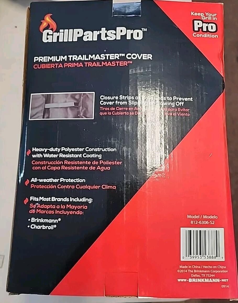 Brinkman Grill Parts Pro Premium Trailmaster Heavy Duty Cover Charbroil ...