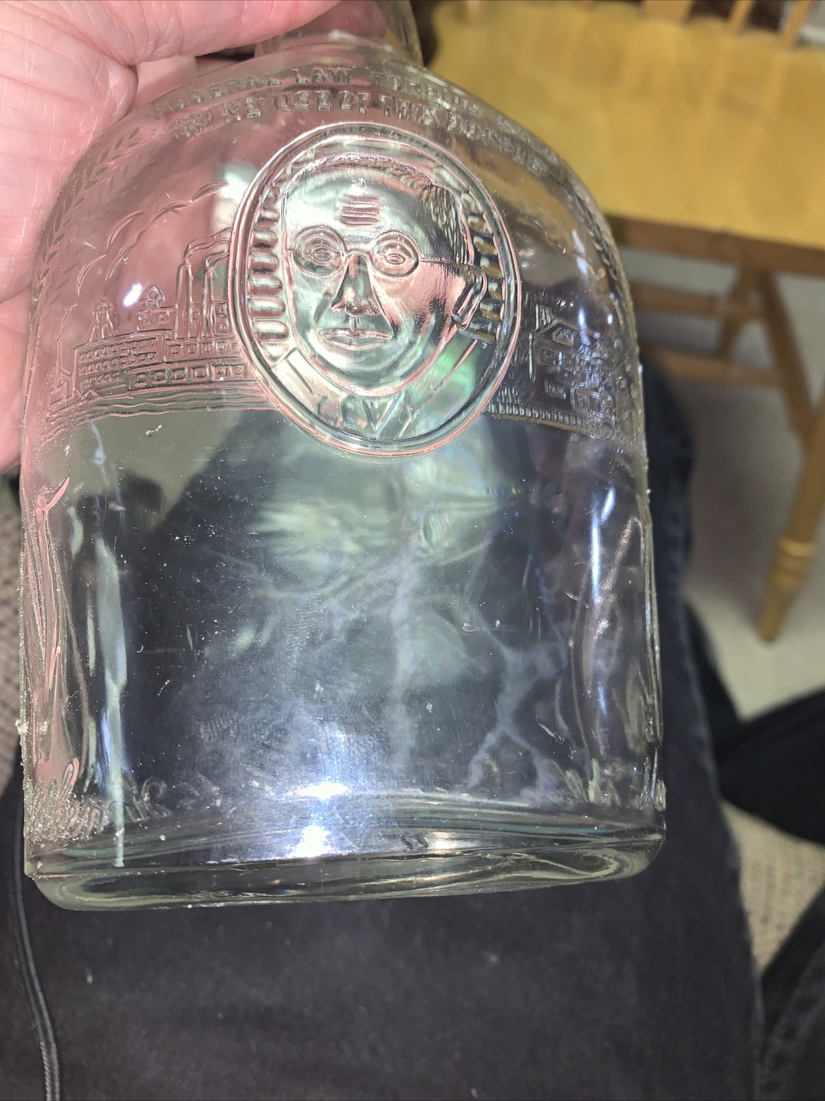 Vintage 1930's Harry Wilken & Family Distillery Embossed Empty Whiskey ...