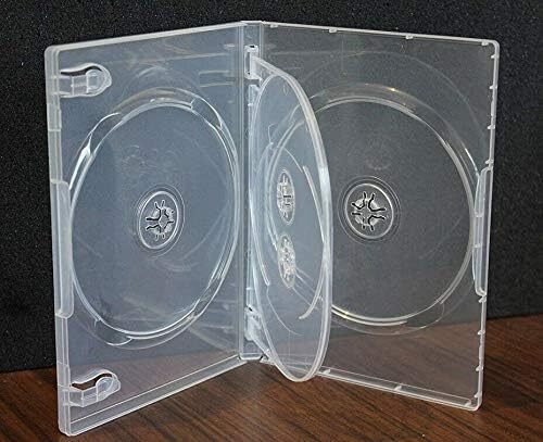 Lots Clear Standard 4-Discs DVD Storage Replacement Case Box 14mm ...
