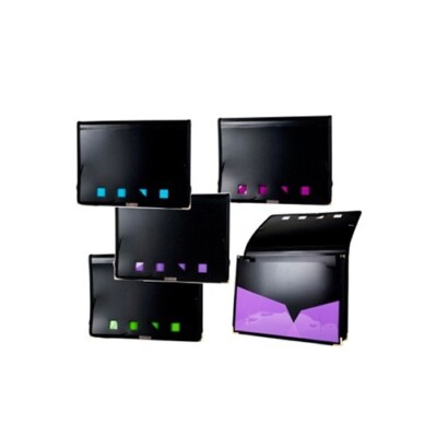 Filexec GEO Pocket Folder 3" Gusset Letter Size Asst Colors School ...