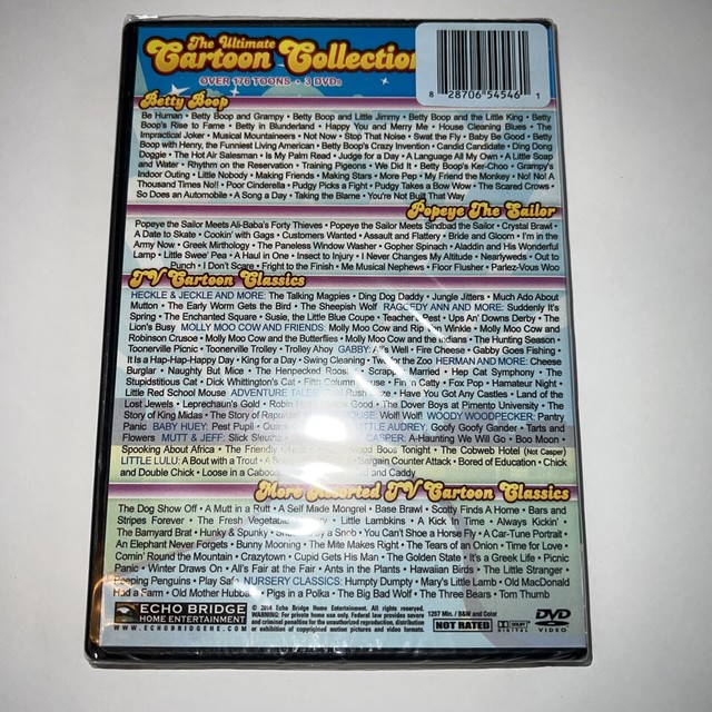 The Ultimate Cartoon Collection: Toon Time (DVD, 2011, 3-Disc Set) for ...