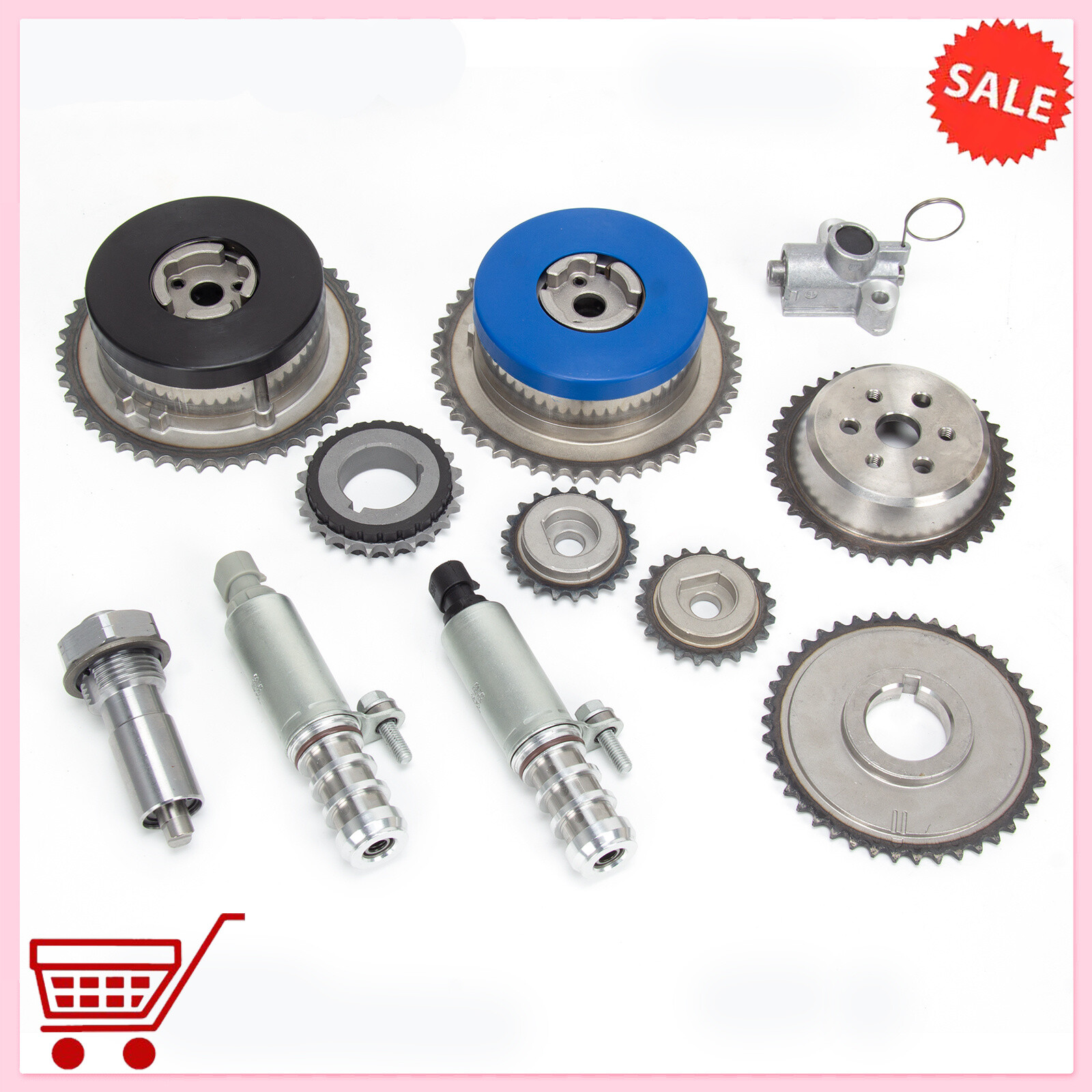 Timing Chain Kit VCT Selenoid Actuator Gear Water Pump Fit GM Ecotec 2 ...
