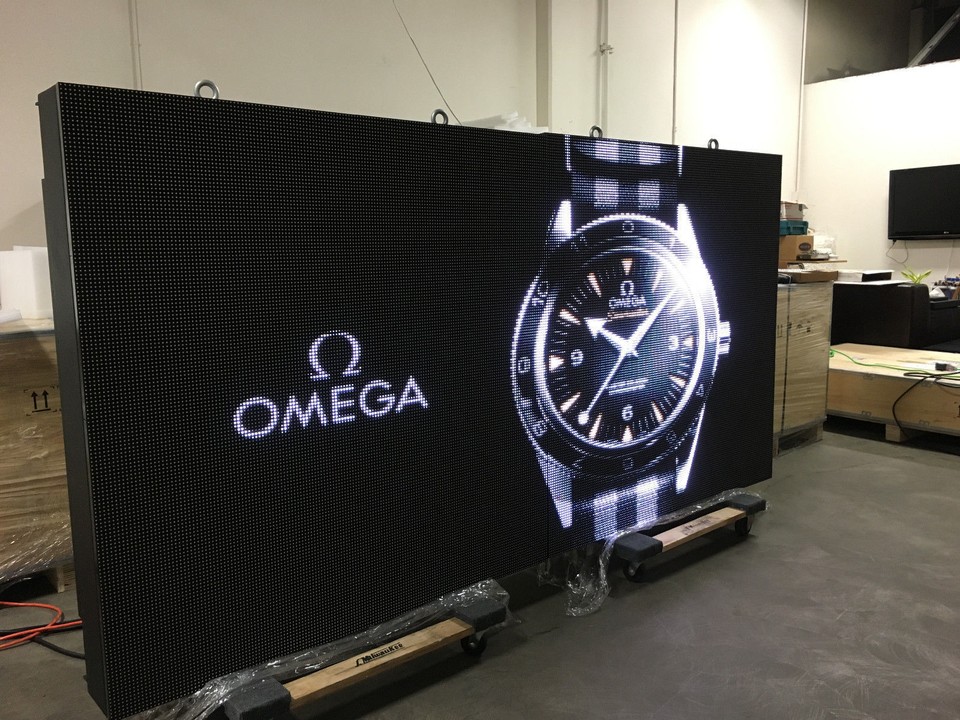 2 SIDED OUTDOOR 5x10 FULL COLOR LED SIGN RGB PROGRAMMABLE SIGN, 10mm ...