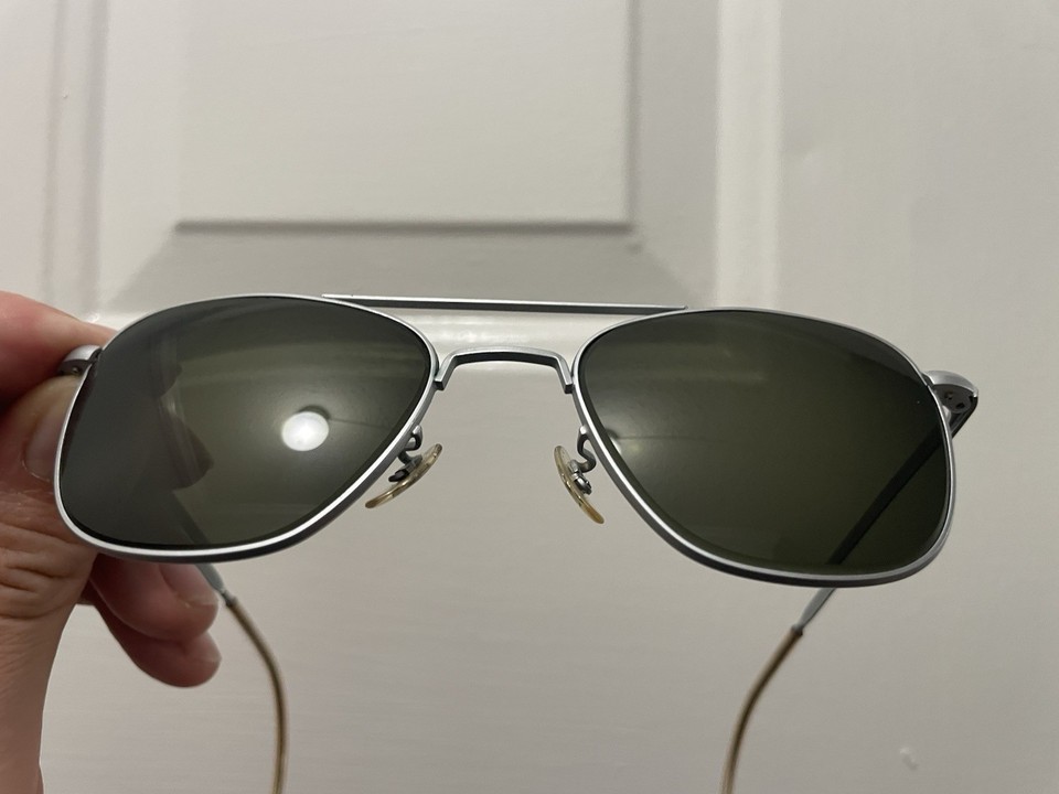 VTG American Optical AO 6 1/2 Norton Aviator Prescription Sunglasses ...