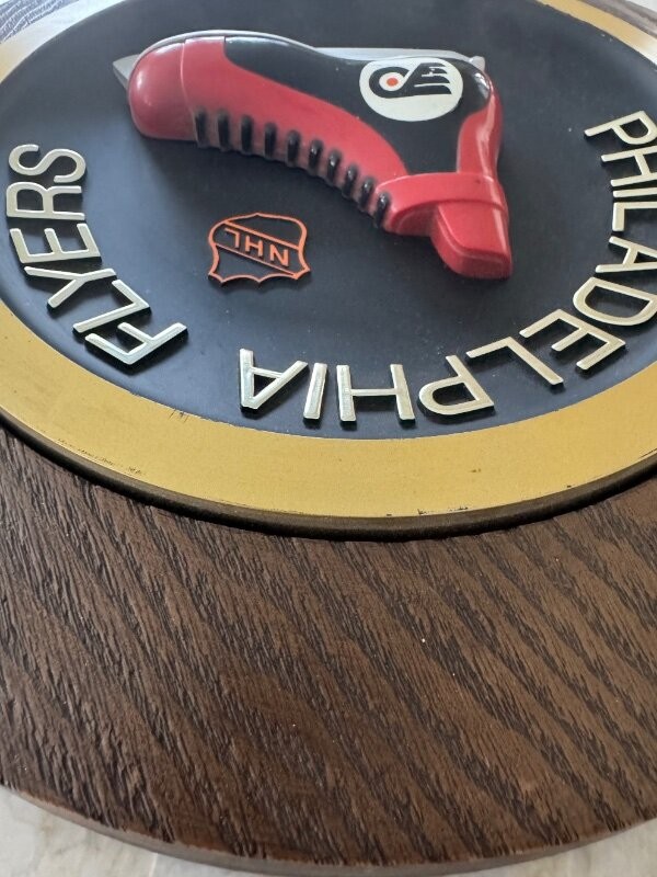 1976 Philadelphia Flyers NHL Endorsed SKATE WALL PLAQUE | eBay