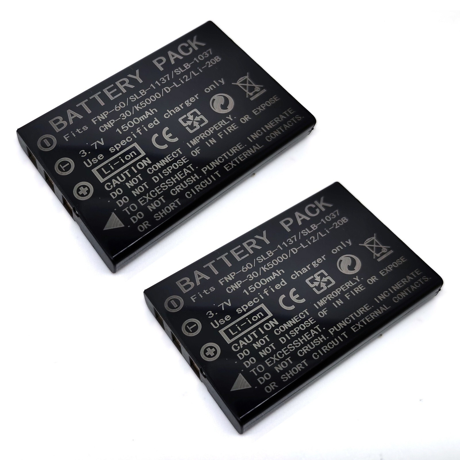 2x Battery Pack For POLAROID PR-108DG DVC-00725F PDC-3370 Keyence BT ...