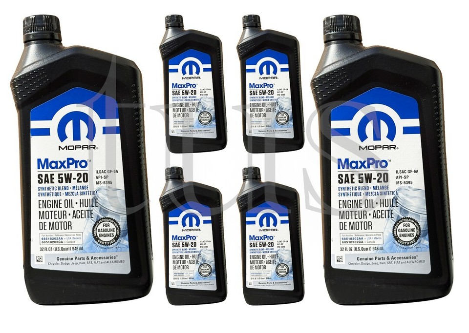Genuine Mopar Engine Oil Change Kit for 2013 Dodge Grand Caravan 3.6L ...