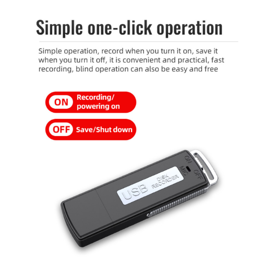 Mini Spy Audio Recorder Voice Activated Listening Device Microphone ...