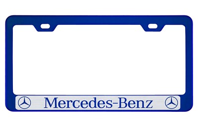 Blue License Plate Frame For Mercedes-Benz | eBay