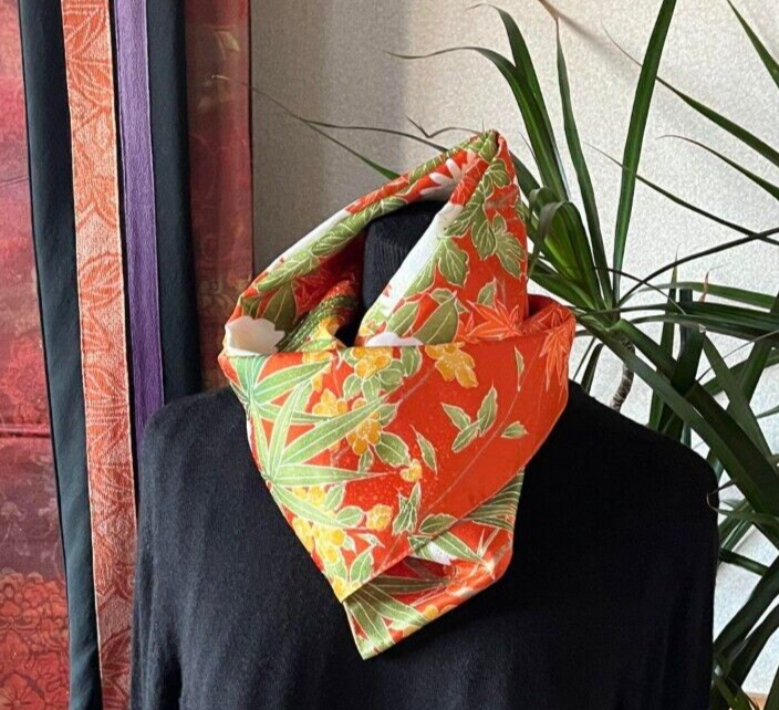 Scarf Snood made by 100％ Pure Silk Kimono Handmade Japan | eBay UK