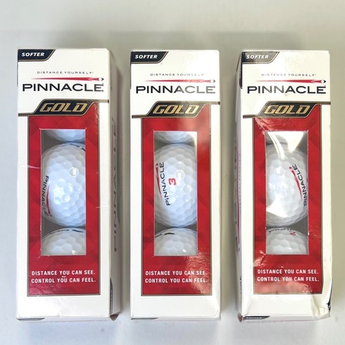 Pinnacle Gold Golf Balls 9 Pack Soft USGA Distance & Control Practice ...