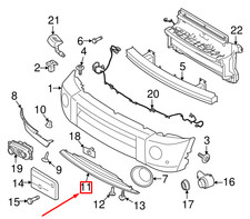 Land Rover Discovery 4 L319 Front Bumper Tow Eye Cover LR084190 Genuine ...