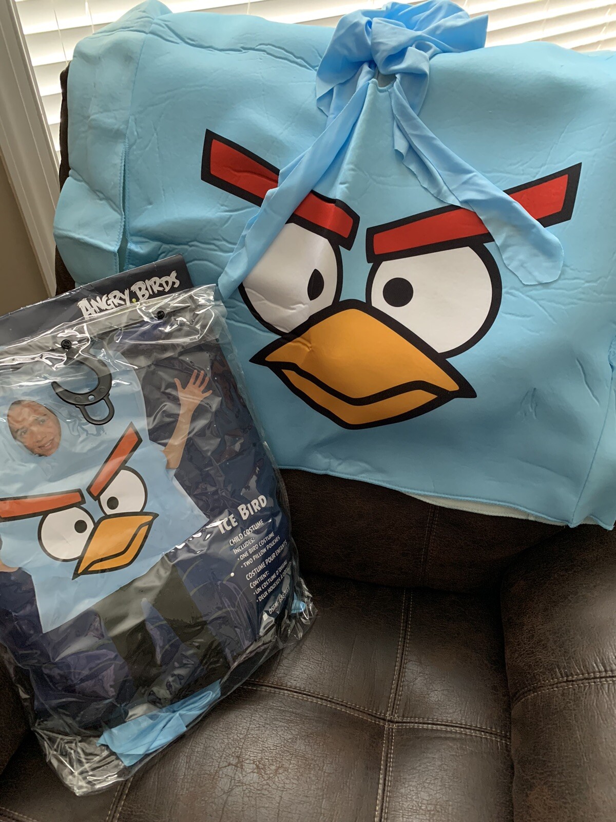 Angry Birds Space Blue Ice Bird Costume Kids One Size - Gem