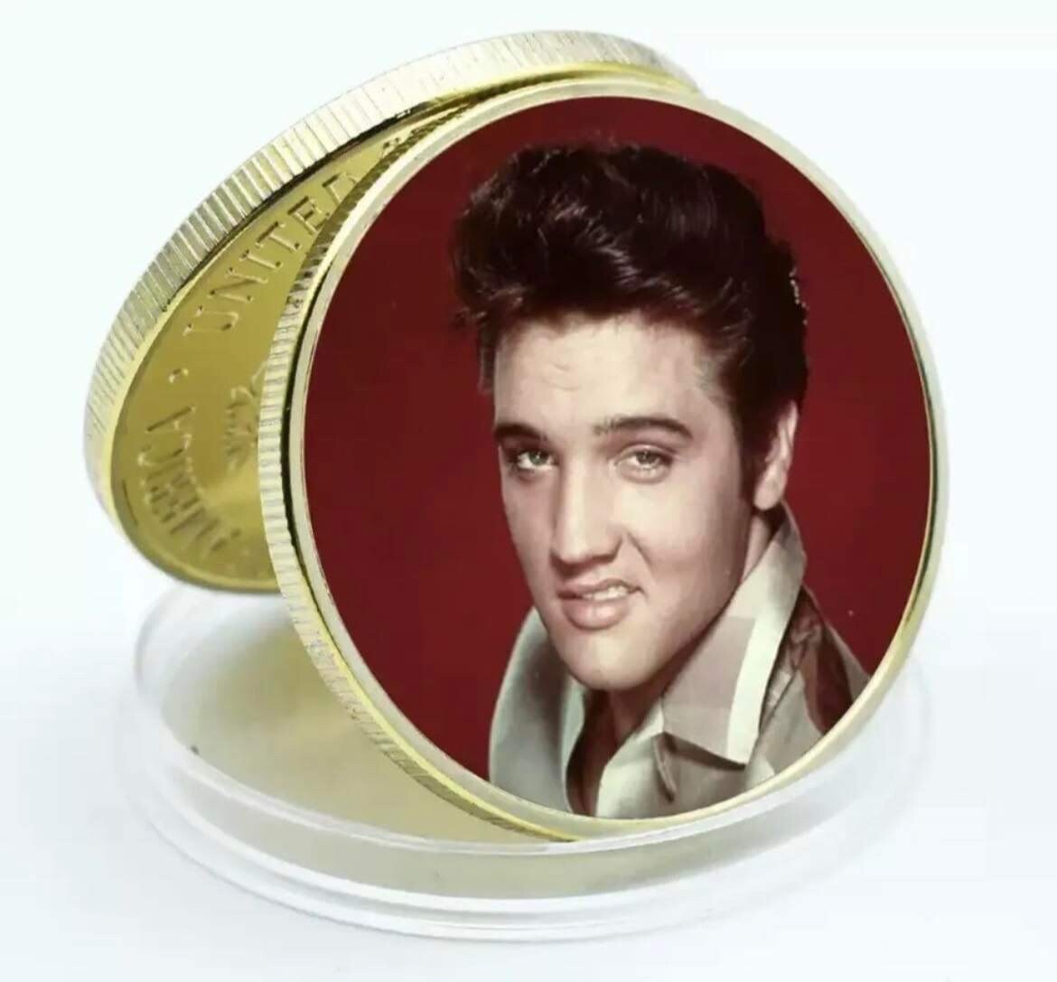 Elvis Presley x13 Gold Collectable Commemorative Coins - King Of Rock ...