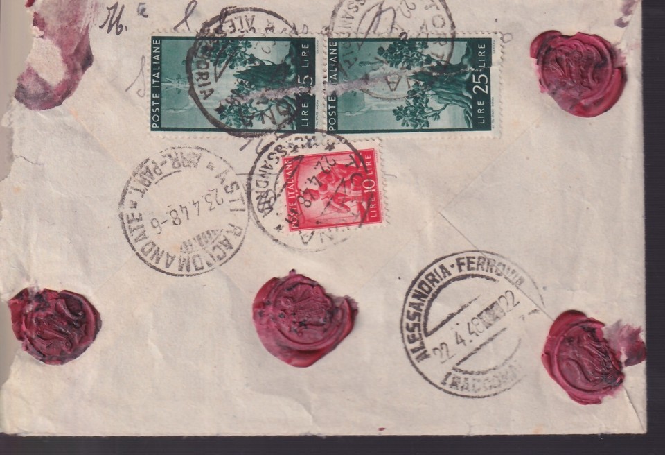 Italy Republic 1948: S. Caterina P.A. L.100 (N°146) 5 Samples (Cat.58/ ...
