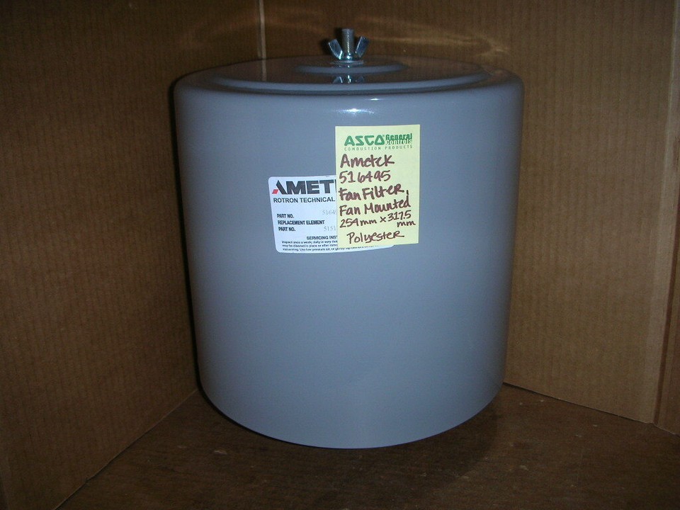 Ametek 516495, Fan Filter, Fan Mounted 254mm x 317.5mm, Steel/Polyester ...