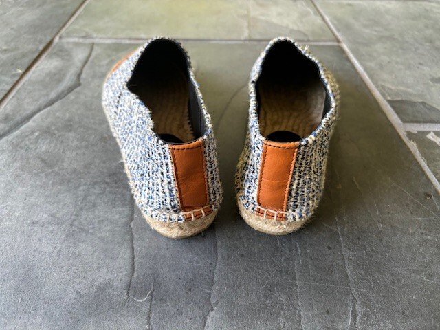 J.Mclaughlin Alexa Denim /Natural Espadrille Womens VG Cond. Summer ...