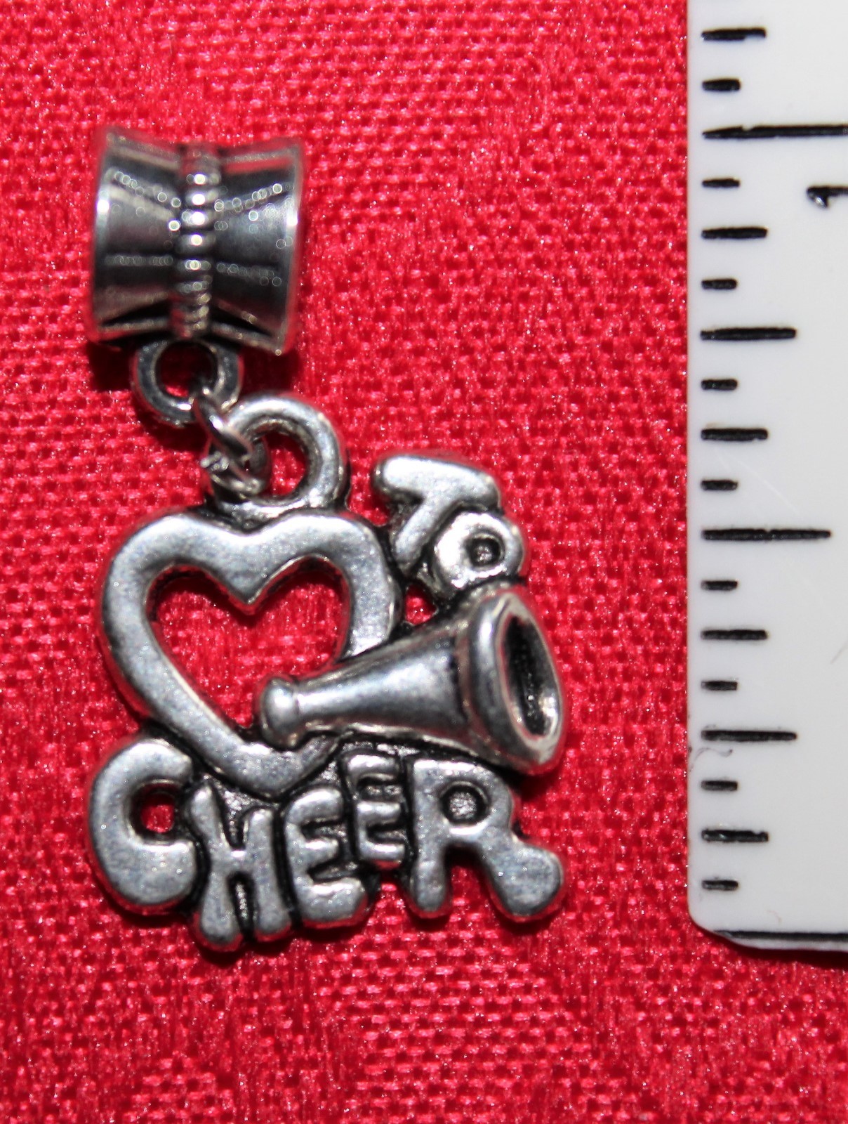 I LOVE TO CHEER CHARM - LOVE CHEERLEADING - NECKLACE - CHARM - HEART ...