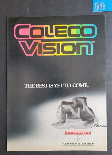 Coleco Vision Video Game System Promo Print Advertisement 1983 | eBay