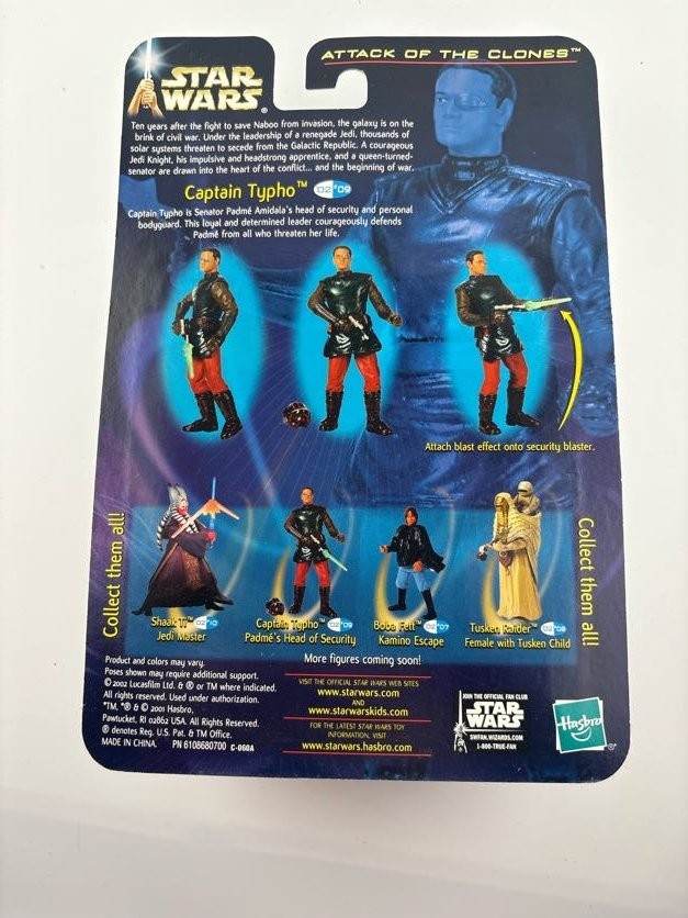 Star Wars Action Figure Hasbro Captain Typho Attack Of The Clones 3 ...