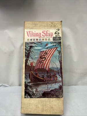 New Sealed Atlantis Toy & Hobby VIKING SHIP 1:64 Model Ship War Vessel ...