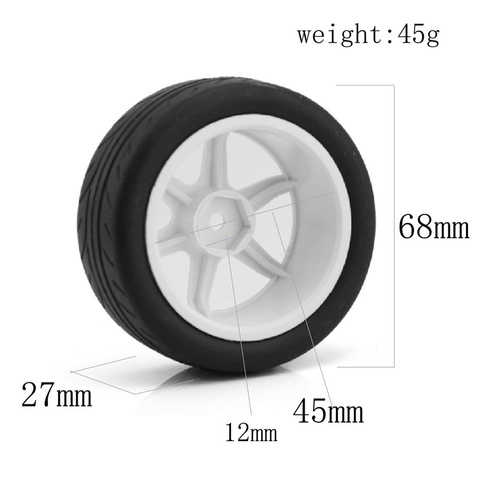 4Pcs 68mm 1.9 Inch Rim Tire Deadlock for 1/10 RC Crawler Car8171 | eBay UK