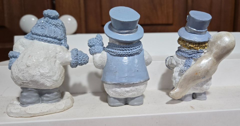 Vintage Lot of 4 Snow Buddies Snowman Figurines - Encore Group - Boo ...