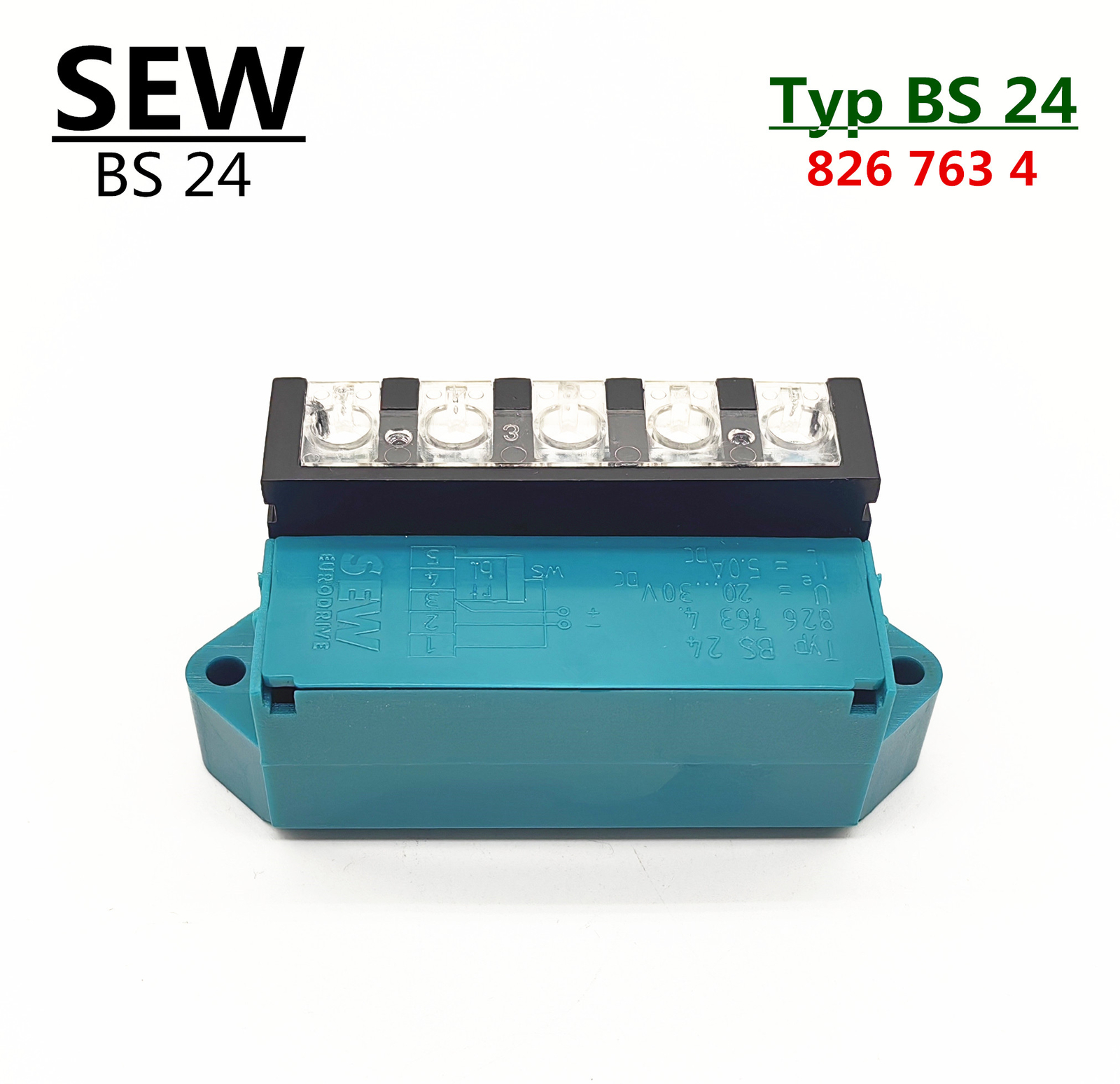 SEW BS 24 Motor Holding Brake Rectifier Module BS24 20..30V 5.0A 826 ...