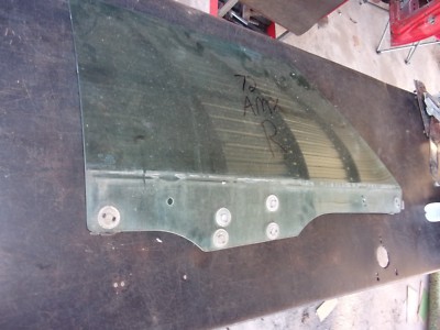 71 72 73 74 AMC JAVELIN AMX RIGHT DOOR WINDOW GLASS SOLEX HERCULITE PPG ...