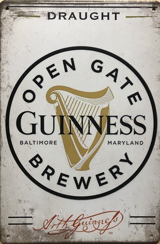 GUINNESS BEER Garage Rustic Vintage Metal Tin Signs Man Cave, Shed ...