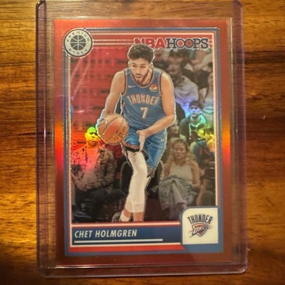 2023-24 NBA Hoops Premium Prizm Red 054/275 Chet Holmgren #38 | eBay