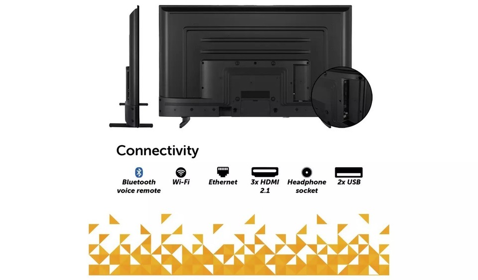 Bush 50In 50UT24SB 4K UHD TiVo TV NO STAND GRADE B UK Delivery Furdeco ...