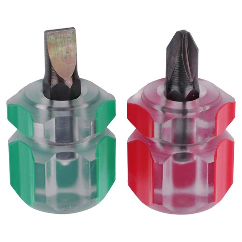 High Hardness Screwdrivers Kit 2pcs Short Handle Flat CrossHead Screw ...