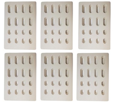 6-Pack Universal Heat Plate Flame Tamer Ceramic Brick Flame Tamer ...