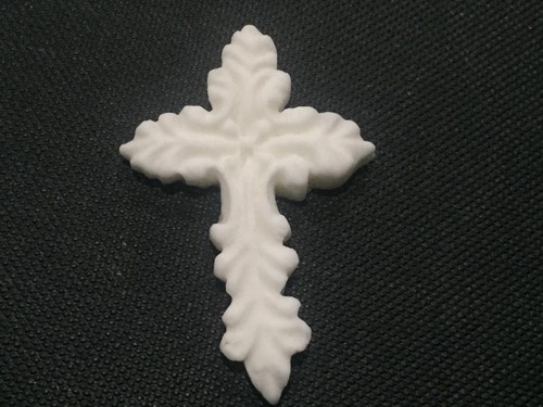 12 edible CROSS BABY Cake Cupcake Topper Christening Baptism ANY COLOUR ...