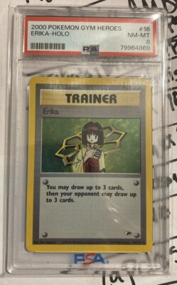 ERIKA 16/132 Unlimited Gym Heroes Holo Rare Trainer 2000 Pokemon Card ...
