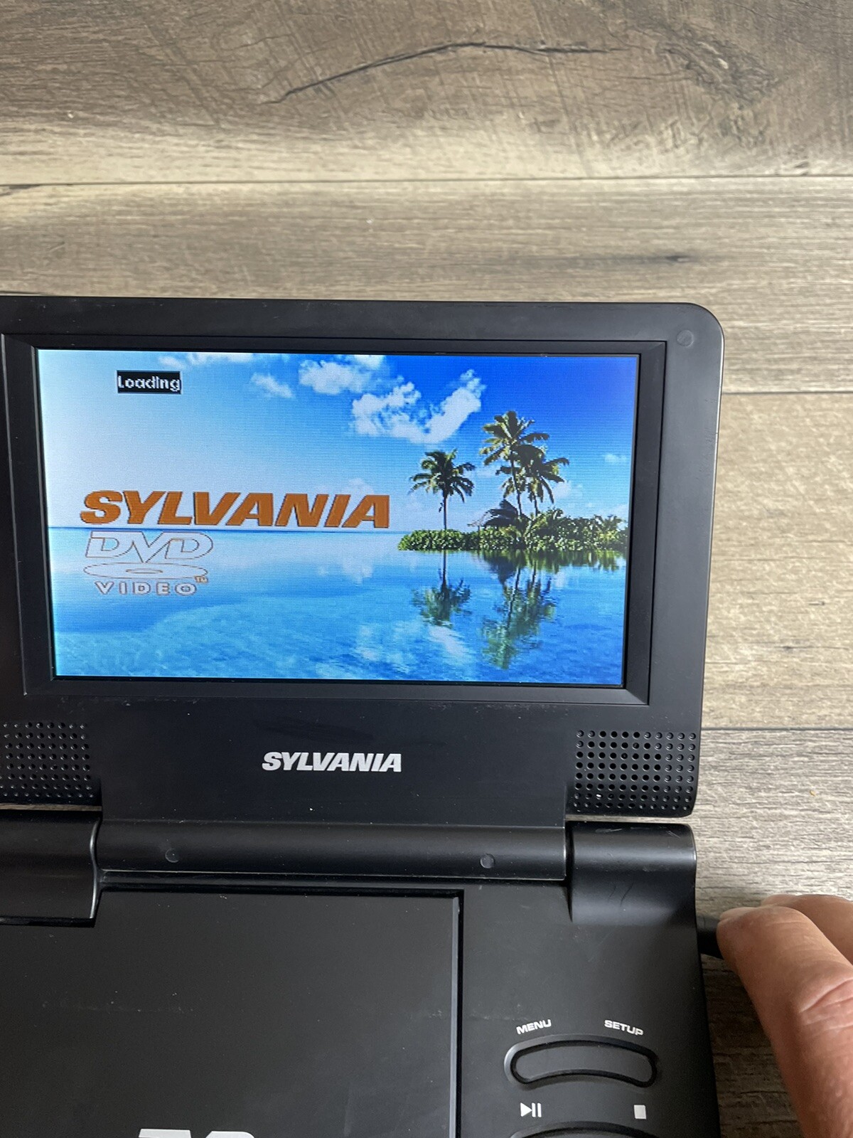 Sylvania SDVD7014 Portable DVD Player 7" works great⚠️no Power Cord⚠️ ...