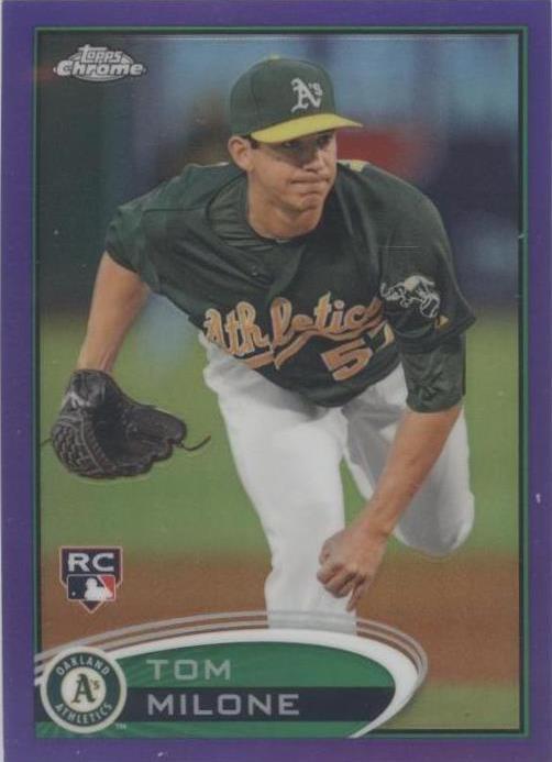 2012 Topps Chrome - Tommy Milone #169 Purple Refractor (RC) for sale ...